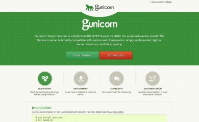 gunicorn - What CMS?