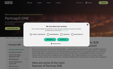 Parttrap ONE - What CMS?