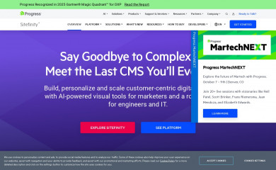Sitefinity - What CMS?