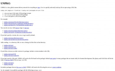 Unpkg - What CMS?